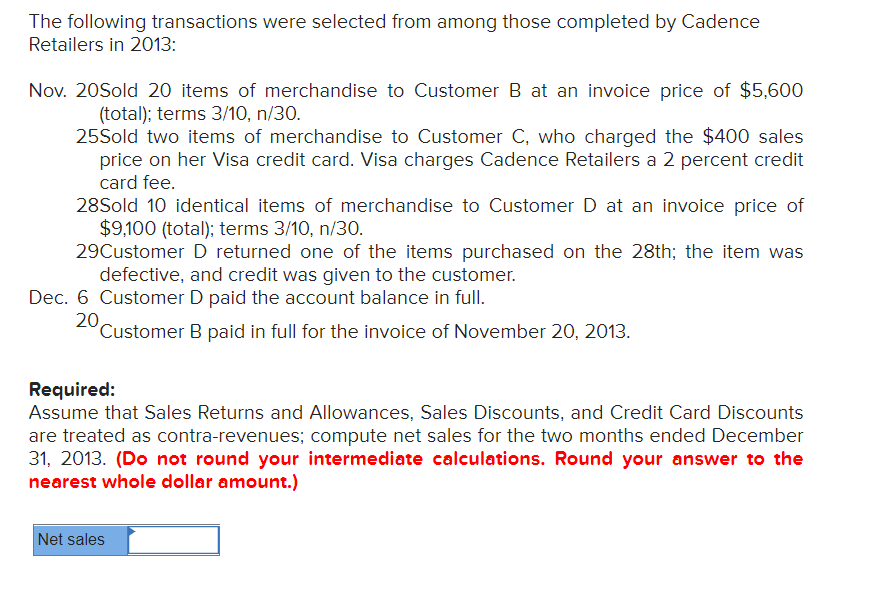 Solved The following transactions were selected from among | Chegg.com