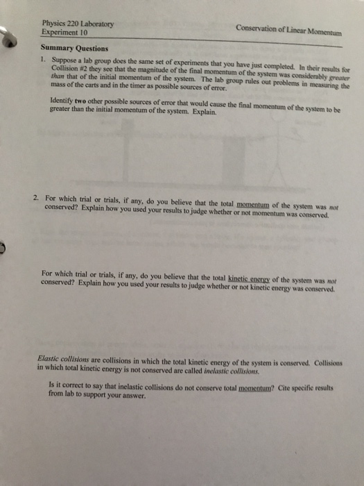 Solved Suppose a lab group does the same set of experiments | Chegg.com