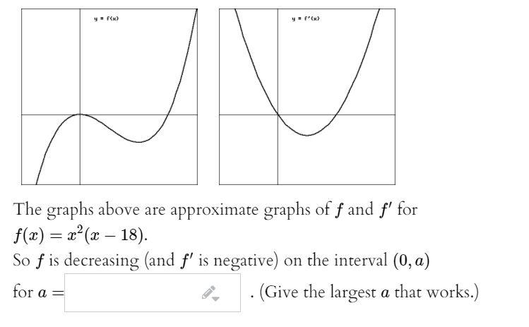 Solved yfi) V The graphs above are approximate graphs of f | Chegg.com