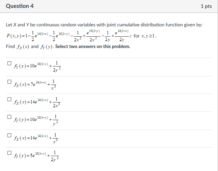 Solved Let X and Y be continuous random variables with joint | Chegg.com