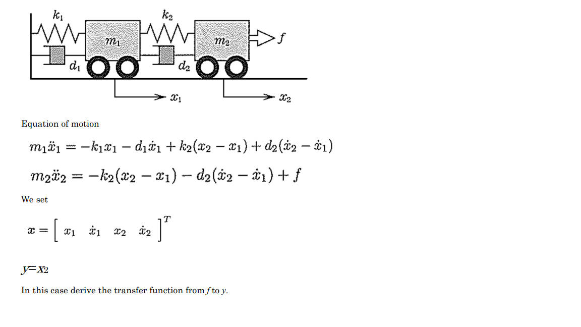 Solved Equation of motion | Chegg.com