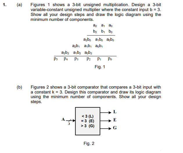 Solved 1 A Figures 1 Shows A 3 Bit Unsigned 