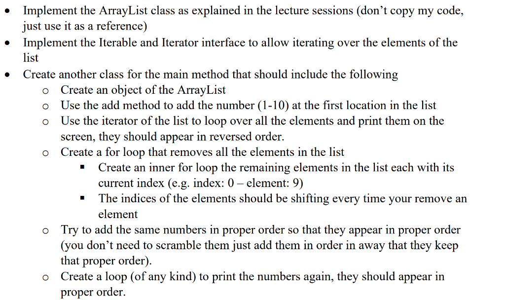 Solved Please use java as the programming language. below is | Chegg.com