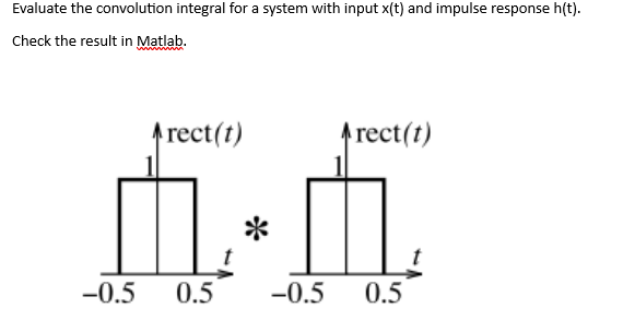 Solved Evaluate the convolution integral for a system with | Chegg.com