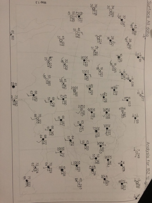 Solved Models t map (1.3) shows station model plots for | Chegg.com