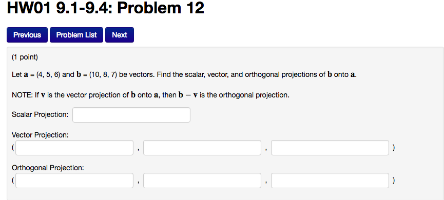Solved HW01 9.1-9.4: Problem 12 Previous Problem List Next | Chegg.com