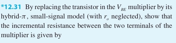 Solved #1231 By replacing the transistor in the VBE | Chegg.com