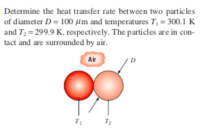 Solved Determine the heat transfer rate between two | Chegg.com