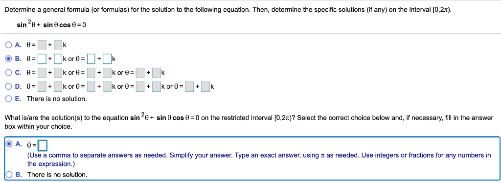 Solved Determine a general formula (or formulas) for the | Chegg.com