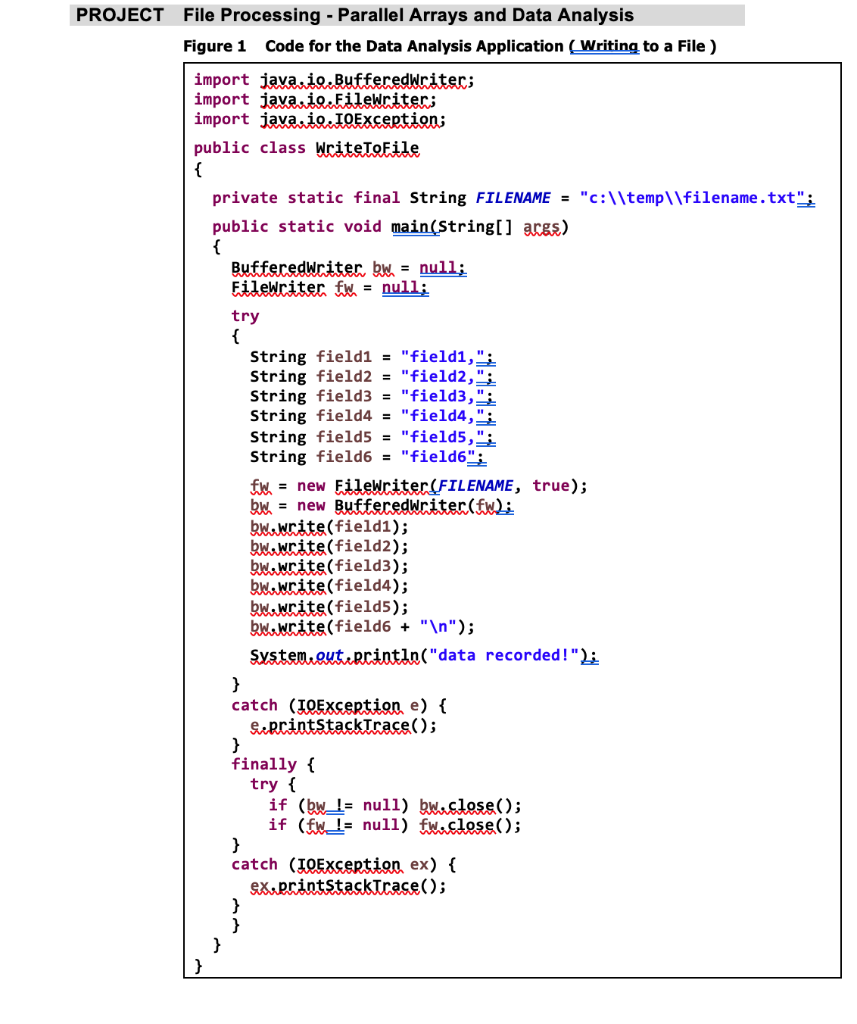 Solved PROJECT File Processing - Parallel Arrays and Data | Chegg.com