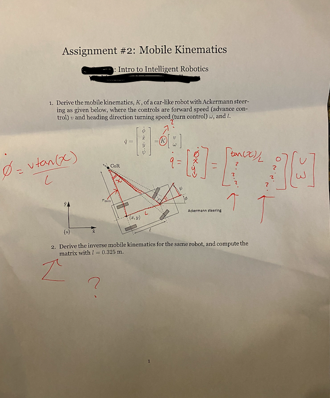 Finish the matrix with question marks to derive the | Chegg.com