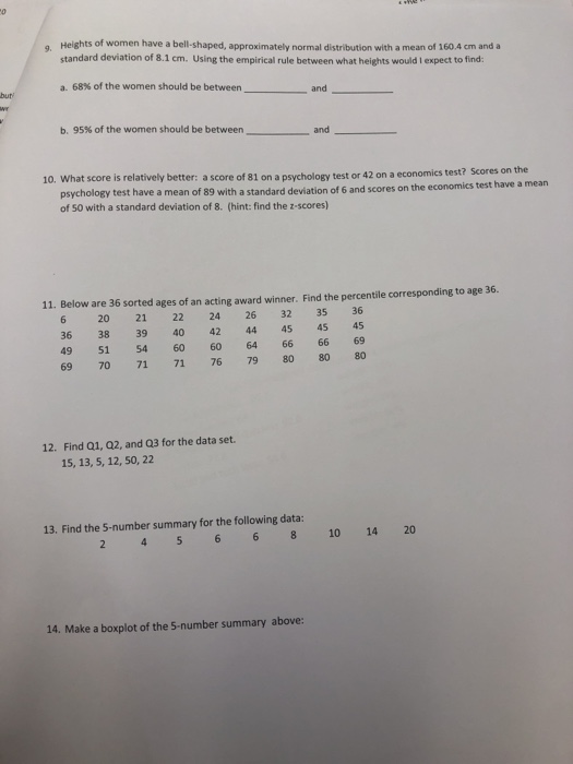 Solved Statistics, Chapter 3 Practice 1. A study found the | Chegg.com