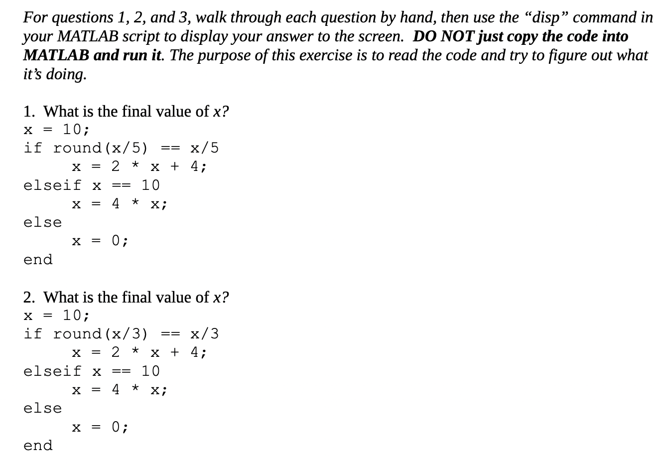 Solved For questions 1, 2, and 3, walk through each question | Chegg.com