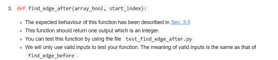 Solved 3. def find_edge_after(array_bool, start_index): - | Chegg.com