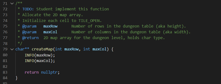 Solved * * 71 v /** 72 TODO: Student implement this | Chegg.com Solved * * 71 v /** 72 TODO: Student implement this | Chegg.com