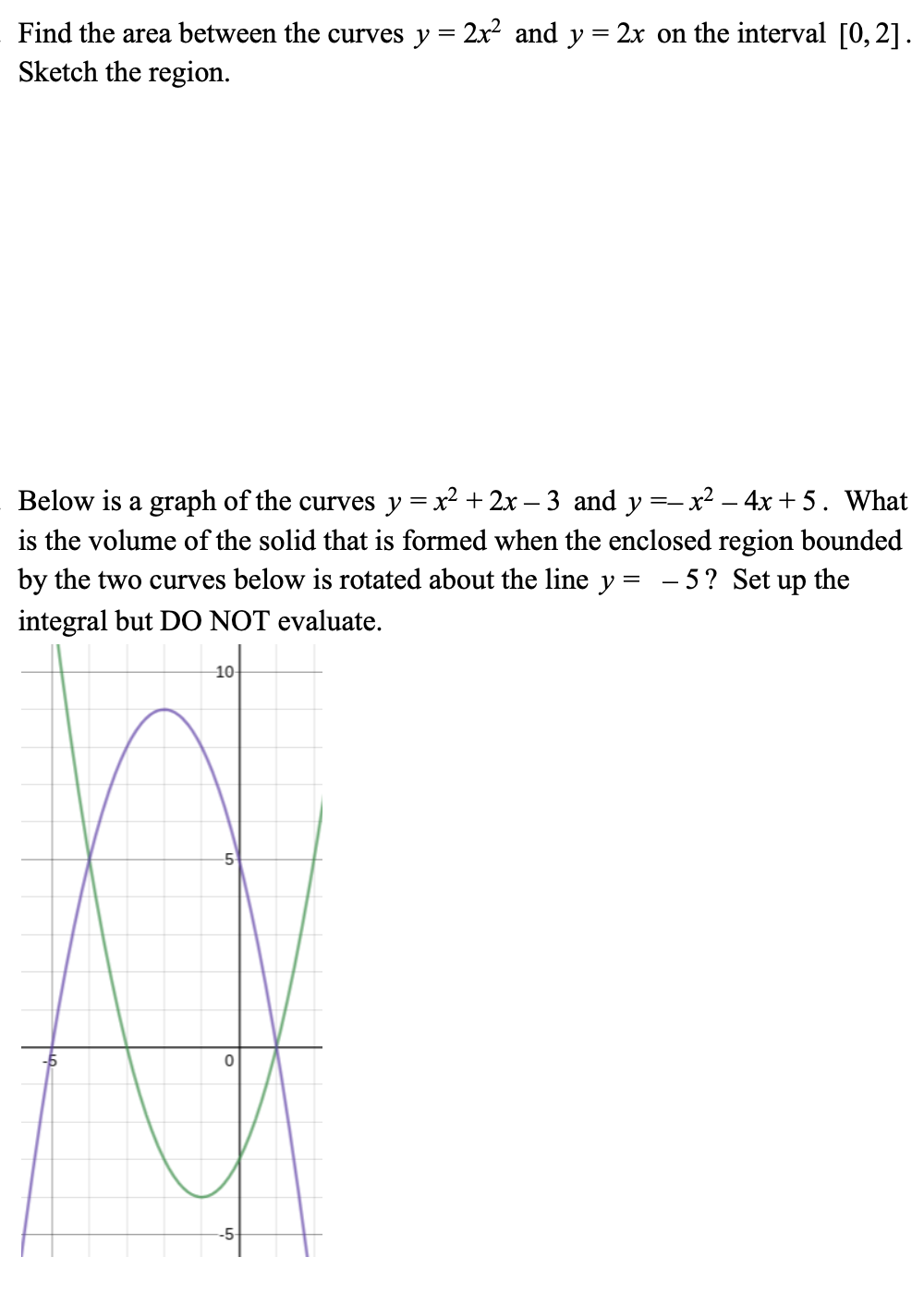 solved-find-the-area-between-the-curves-y-2x2-and-y-2x-chegg