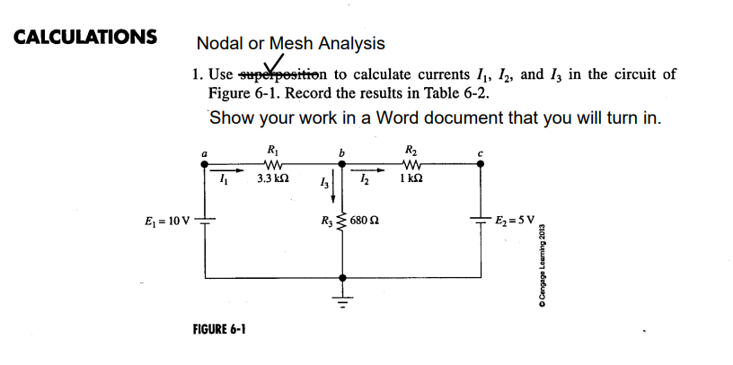 Solved Nodal or Mesh Analysis 1. Use to calculate currents | Chegg.com