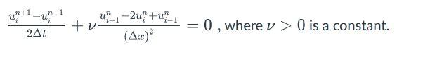 Solved Consider the following finite difference | Chegg.com
