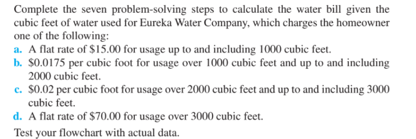 Solved Complete the seven problem-solving steps to calculate | Chegg.com
