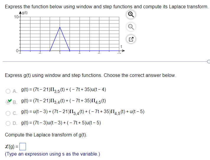Solved Express the function below using window and step | Chegg.com
