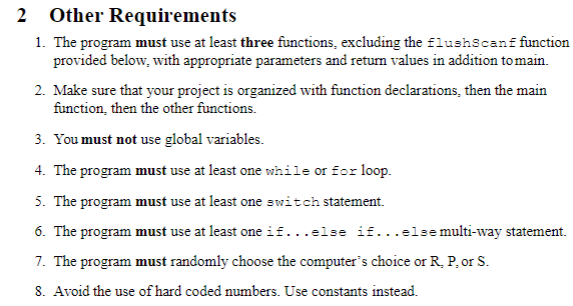 Solved Write a program that implements a Rock Paper Scissors | Chegg.com