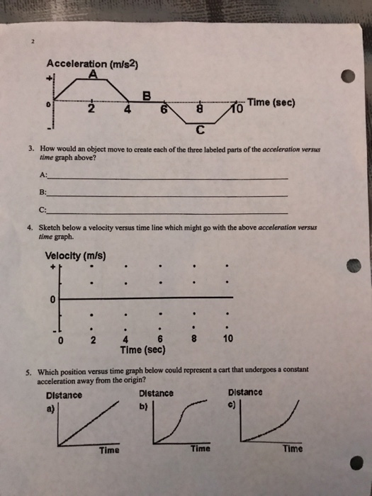 Solved How would an object move to create each of the | Chegg.com
