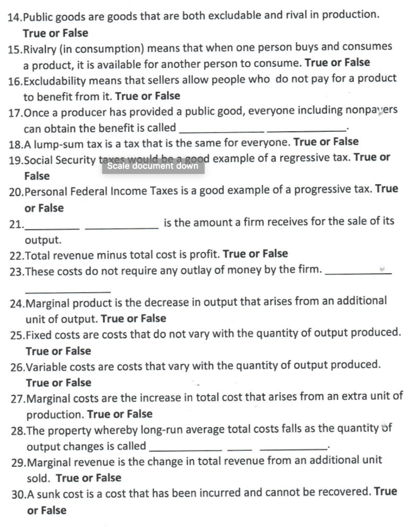 Solved 14.Public goods are goods that are both excludable | Chegg.com