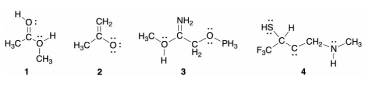 Solved Rank the structures in terms of decreasing total | Chegg.com