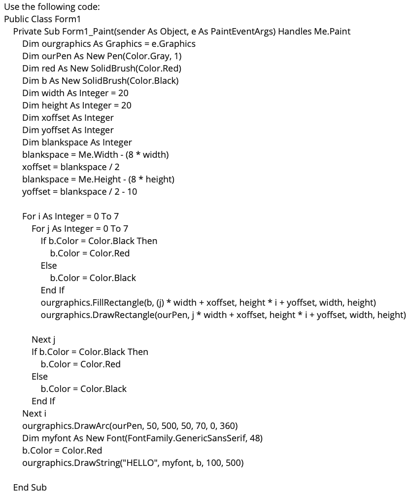 Change the following checkerboard generation code to | Chegg.com