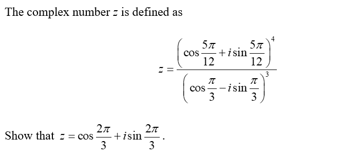 Solved The complex number z is defined as | Chegg.com