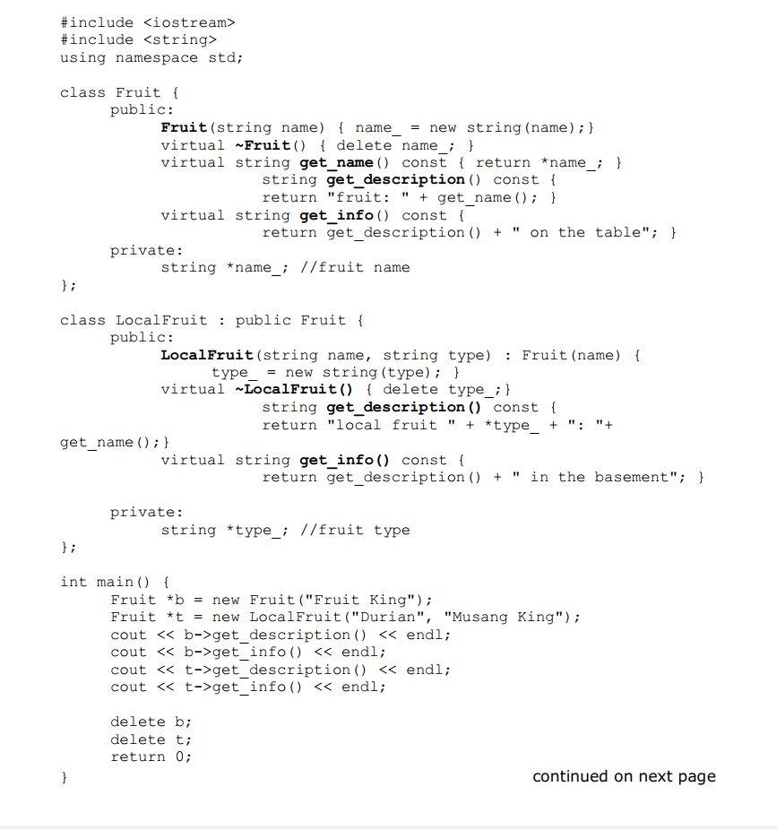 Solved Question 1 Consider the following program. Function | Chegg.com