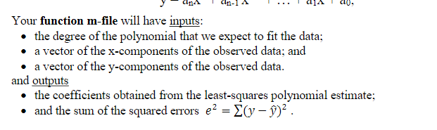 40, Your function m-file will have inputs: • the | Chegg.com