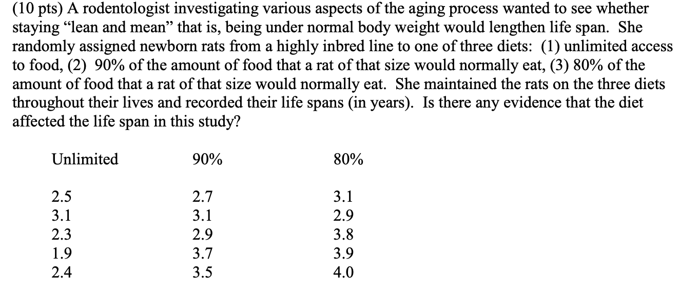 After using ANOVA to find Fs use Turkey's Post HOC | Chegg.com