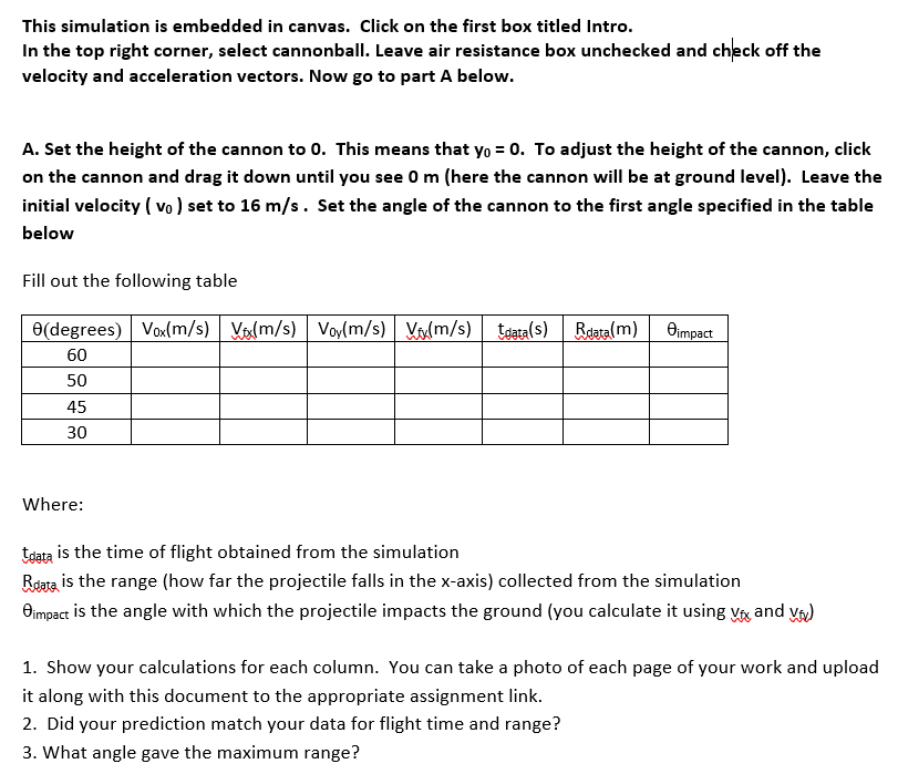Solved I need help completing the table, which formulas do I | Chegg.com