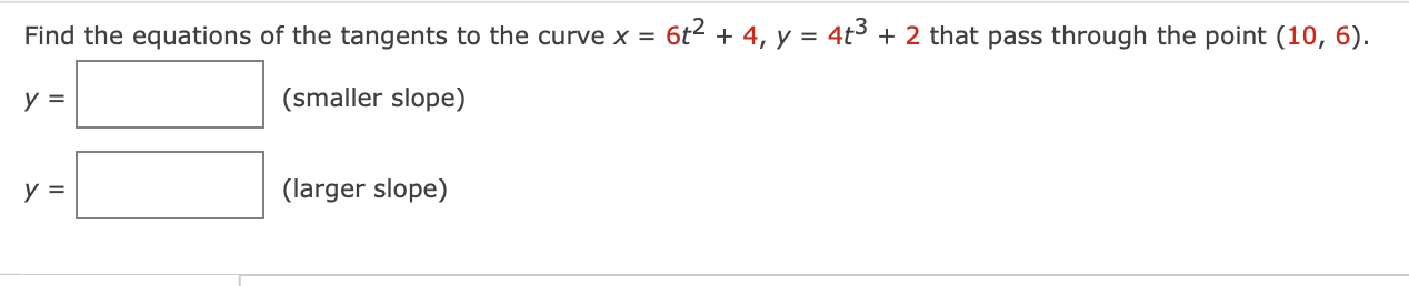 Solved Find the equations of the tangents to the curve | Chegg.com