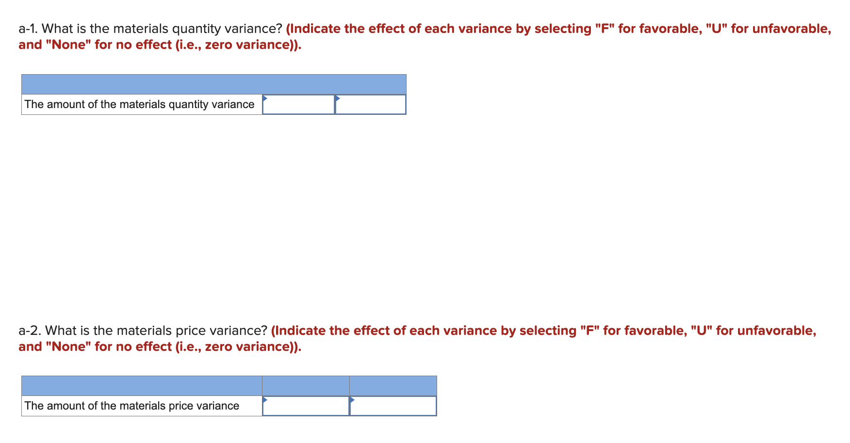 Solved Chapter 9: Applying Excel Data Exhibit 9-9: Standard | Chegg.com