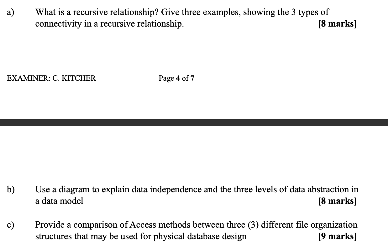 Solved What is a recursive relationship? Give three | Chegg.com