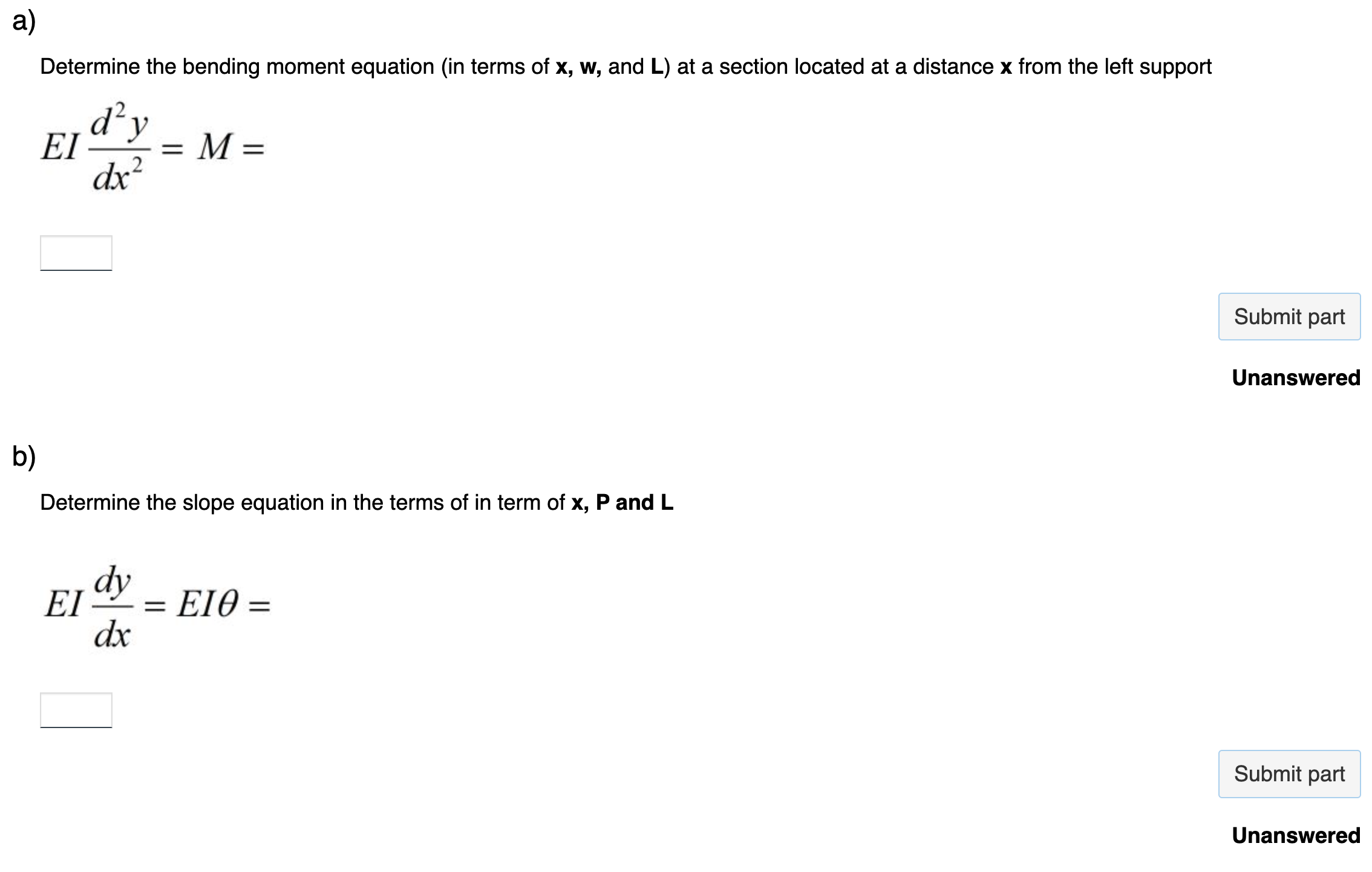 Solved The Linear distributed loaded steel beam is shown in | Chegg.com