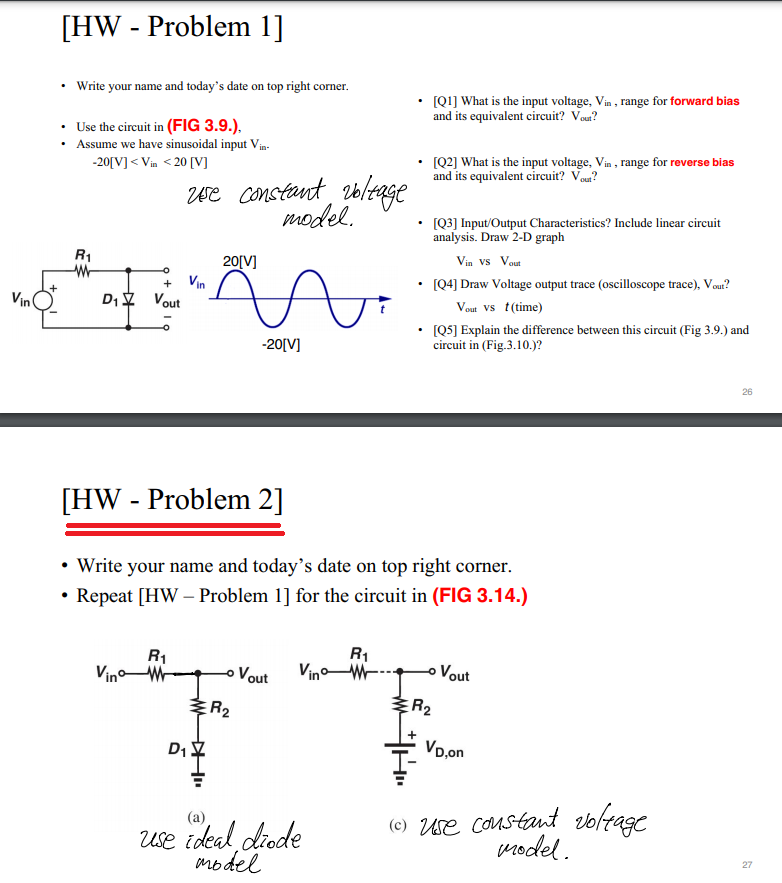 Solved [HW - Problem 1] • Write your name and today's date | Chegg.com