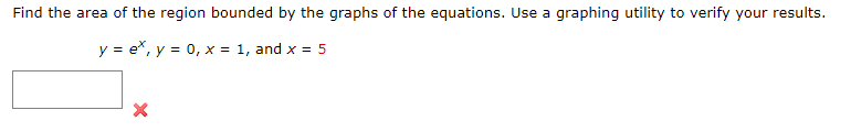 Solved Find the area of the region bounded by the graphs of | Chegg.com