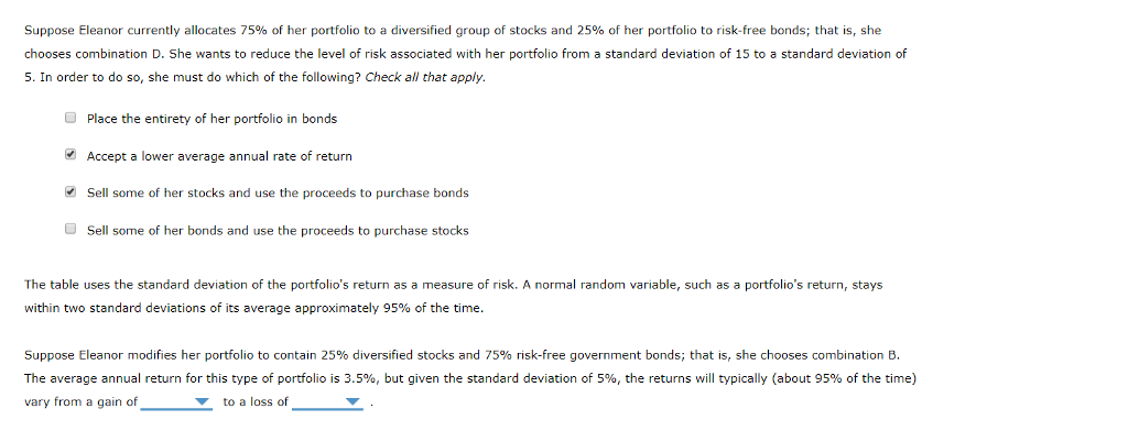 Solved Suppose Eleanor is choosing how to allocate her | Chegg.com Solved Suppose Eleanor is choosing how to allocate her | Chegg.com
