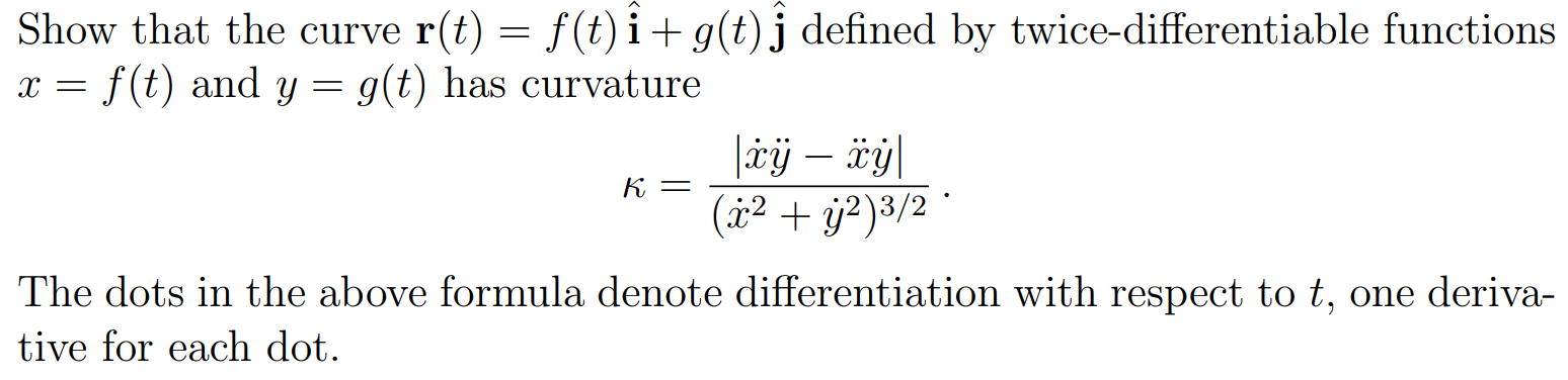 Solved Show that the curve r(t)=f(t)i^+g(t)j^ defined by | Chegg.com