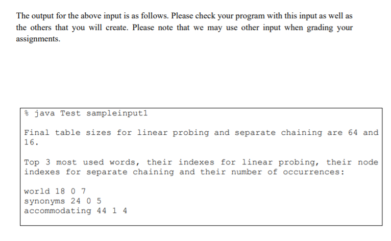 Create a hash table with using both separate chaning | Chegg.com