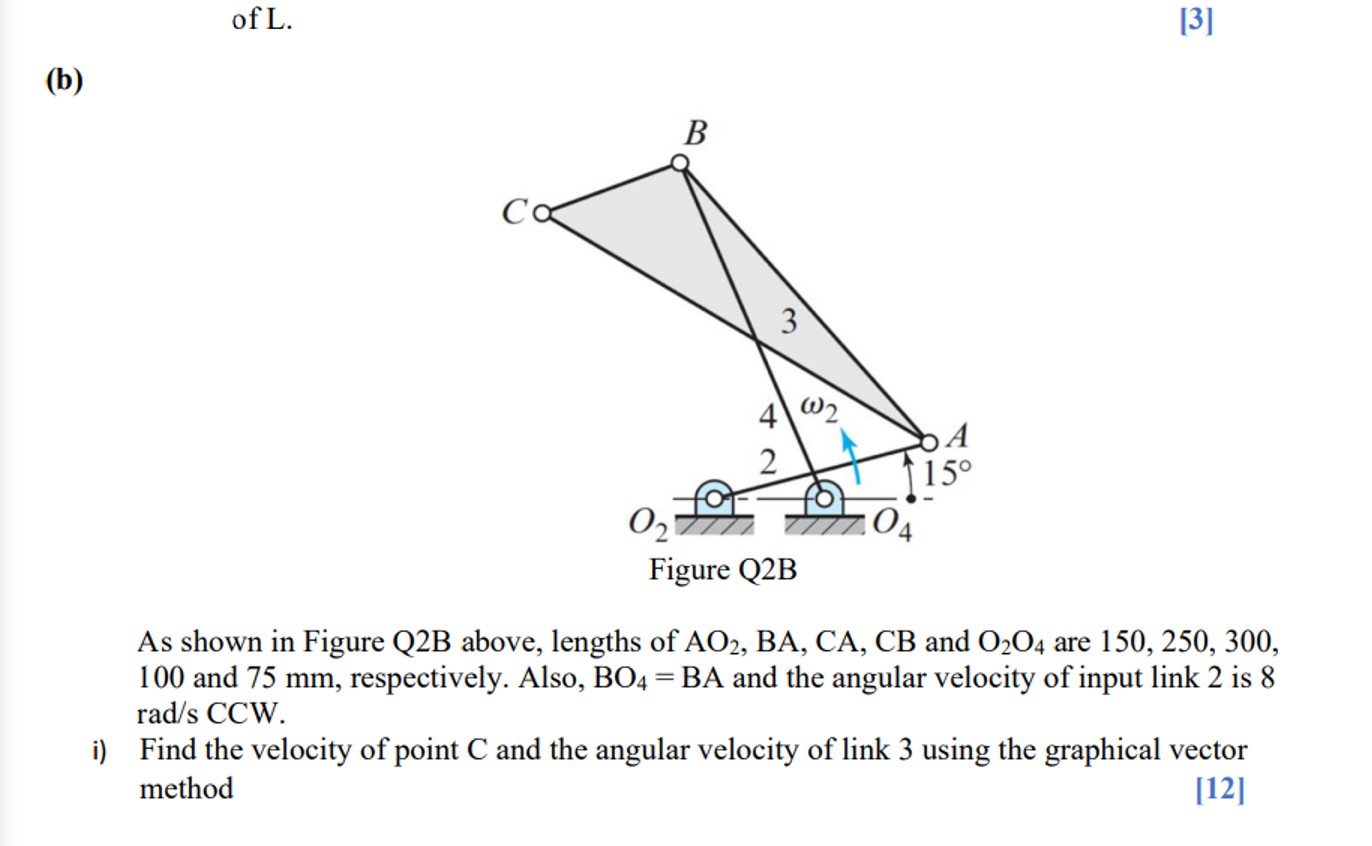 Solved of L.(b)As shown in Figure Q2B above, lengths of | Chegg.com