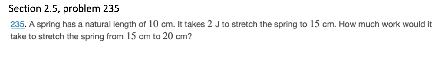 Solved Section 2.5, ﻿problem 235A spring has a natural | Chegg.com