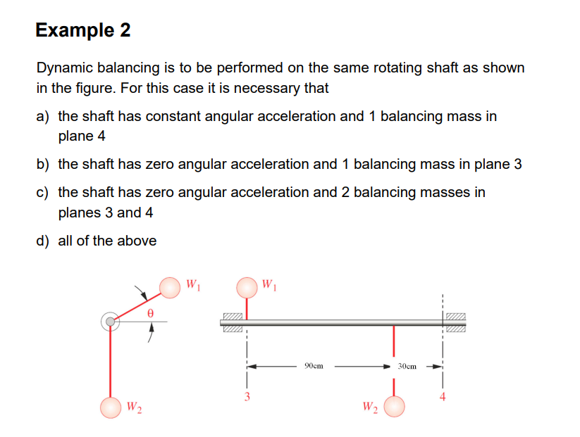 Solved Dynamic balancing is to be performed on the same | Chegg.com