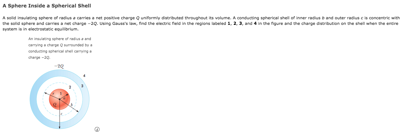 Solved A Sphere Inside a Spherical Shell A solid insulating | Chegg.com