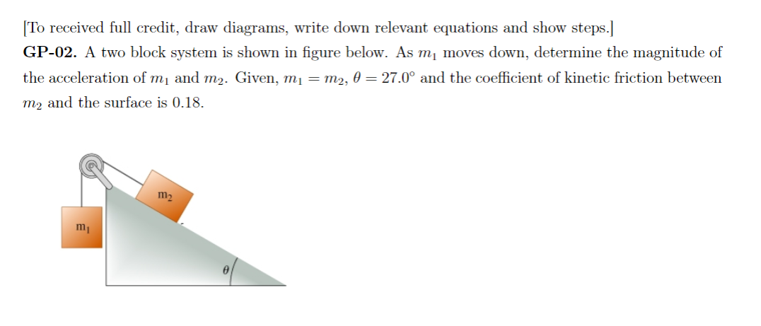 Solved To received full credit, draw diagrams, write down | Chegg.com