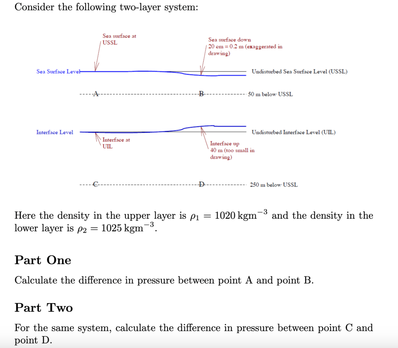 Solved Consider the following two-layer system: Here the | Chegg.com