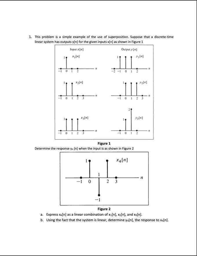 Solved 1. This problem is a simple example of the use of | Chegg.com